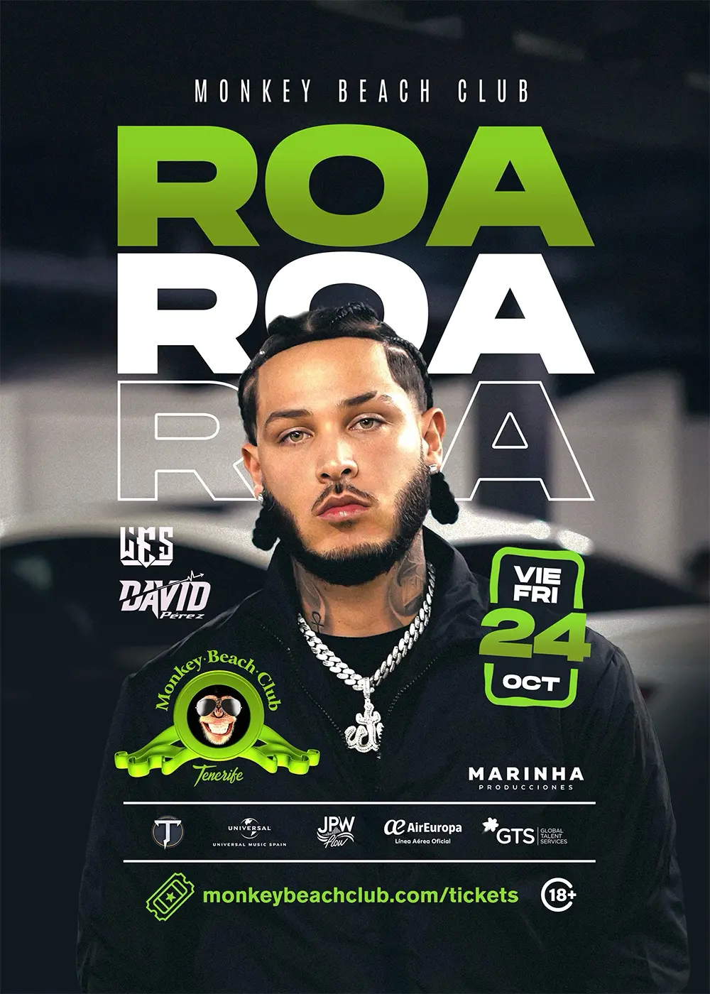 Roa en Concierto - Monkey Beach Club